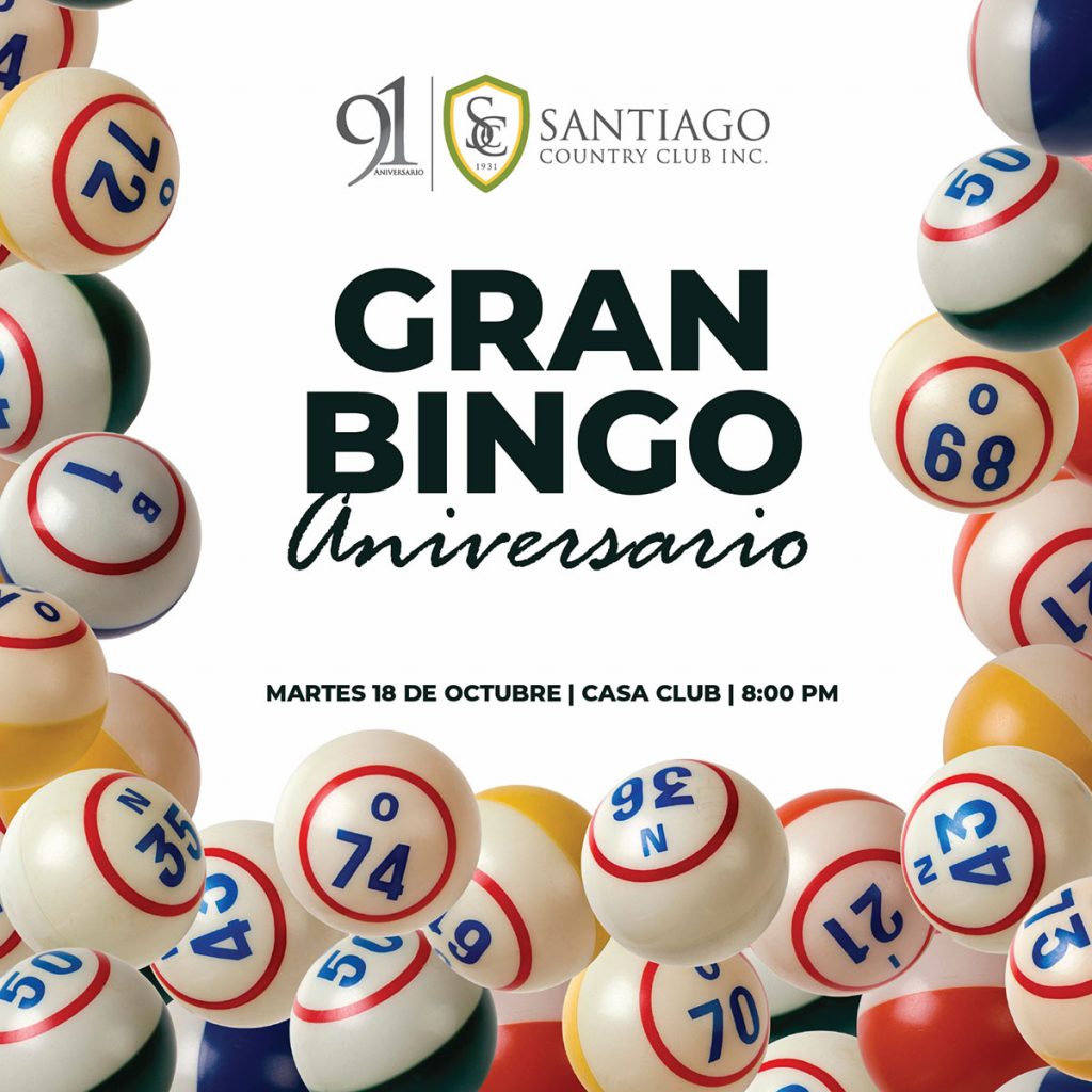Gran Bingo Aniversario – Santiago Country Club, INC.